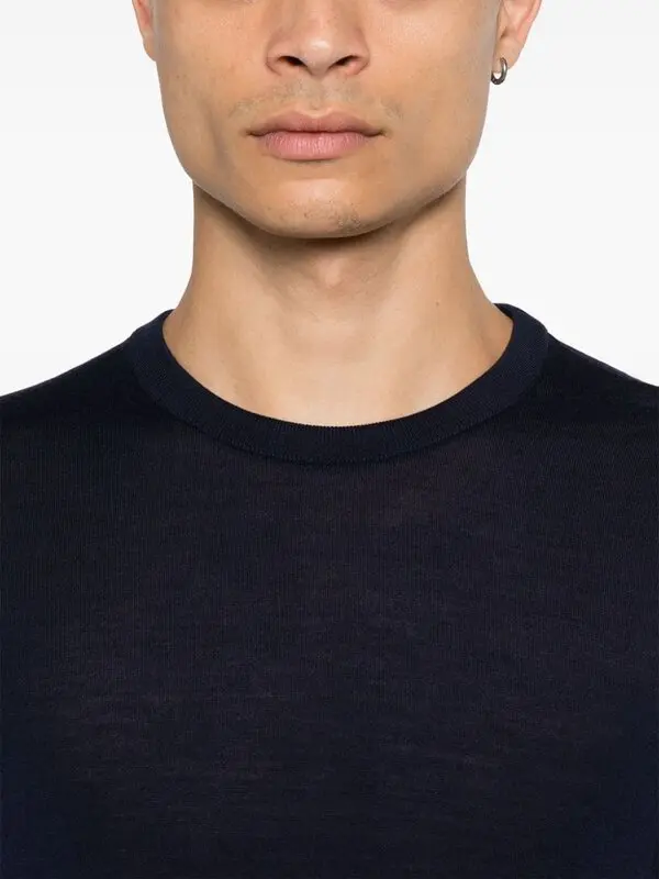 Kiton Wool Sweater - Blue