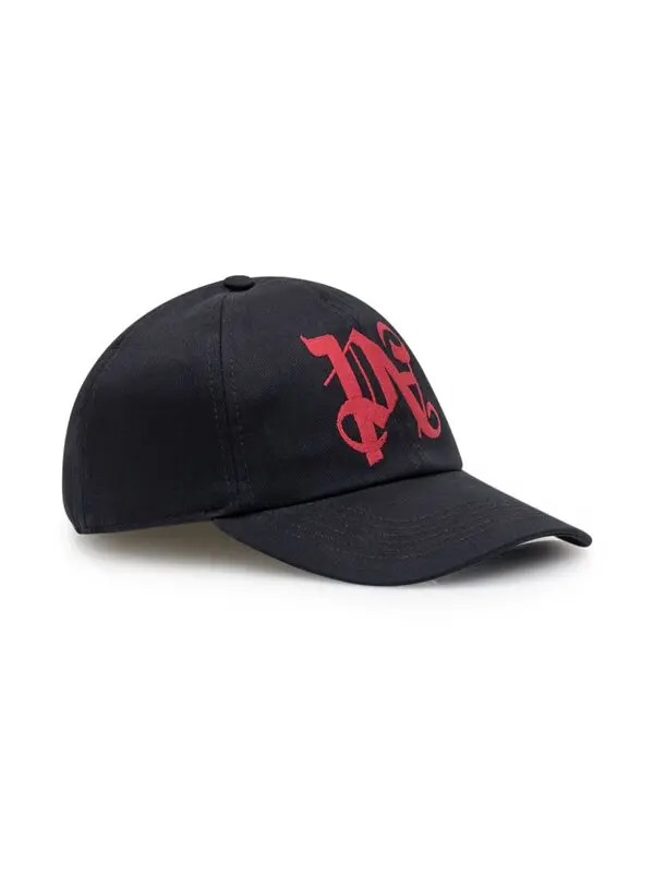 Palm Angels Logo-embroidered Baseball Cap - Black