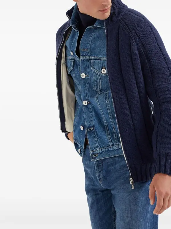 Brunello Cucinelli Ribbed-knit Cashmere Jacket