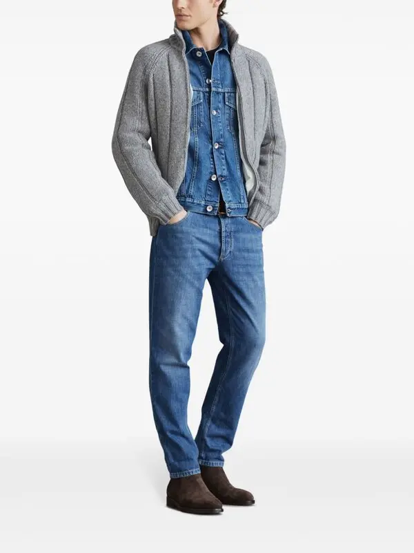 Brunello Cucinelli Ribbed-knit Cashmere Jacket