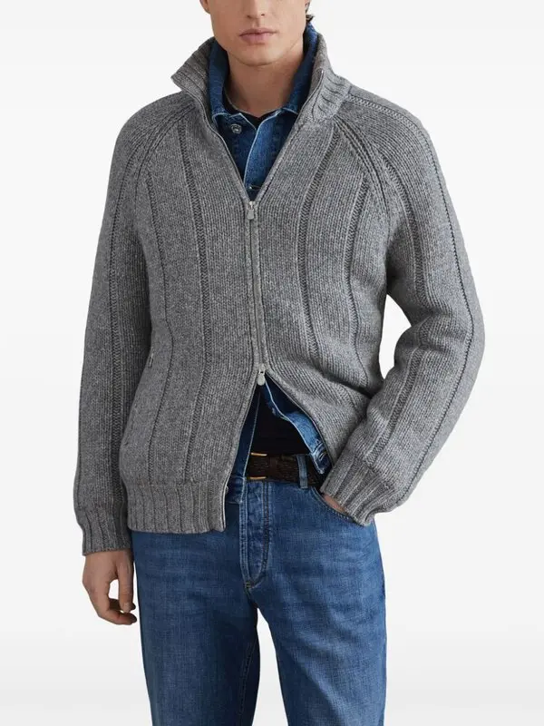 Brunello Cucinelli Ribbed-knit Cashmere Jacket
