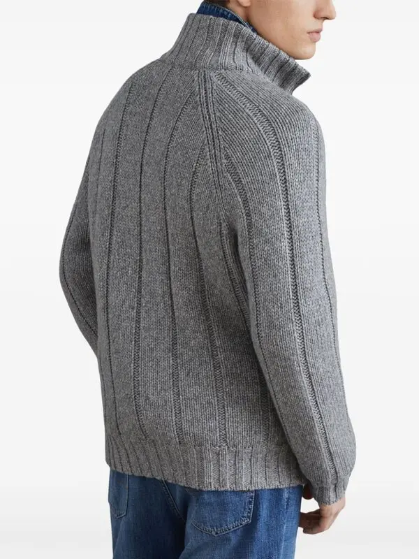 Brunello Cucinelli Ribbed-knit Cashmere Jacket