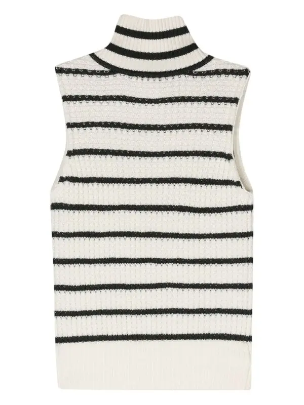 FORTE_FORTE Striped Sleeveless Blouse