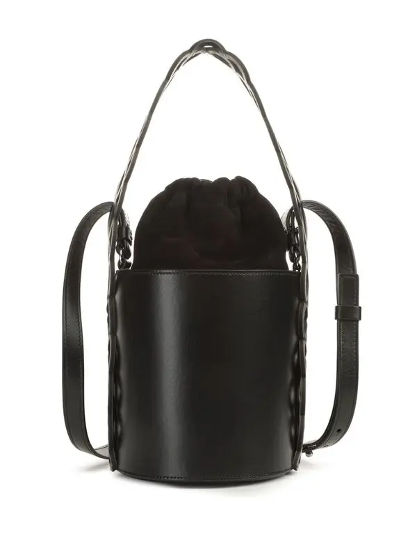 SERGIO ROSSI Sr Mermaid Bucket Bag - Black