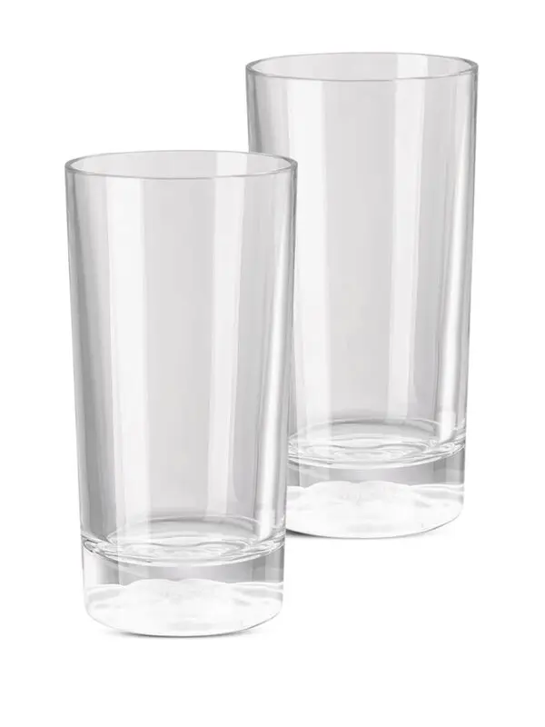 Versace Medusa Lumière Long Drink Glass - White