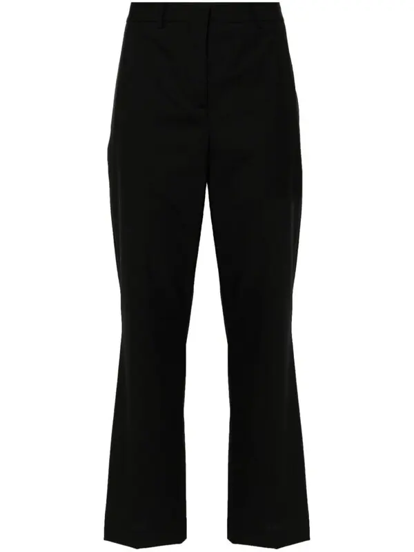 SEMICOUTURE Slim-leg Cropped Trousers - Black