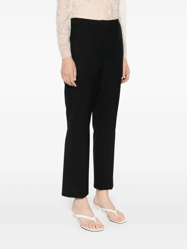 SEMICOUTURE Slim-leg Cropped Trousers - Black