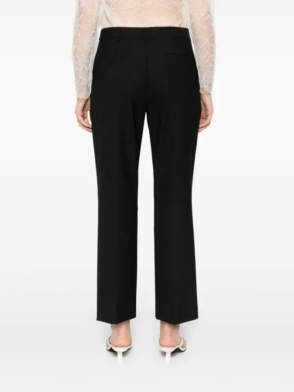 SEMICOUTURE Slim-leg Cropped Trousers - Black