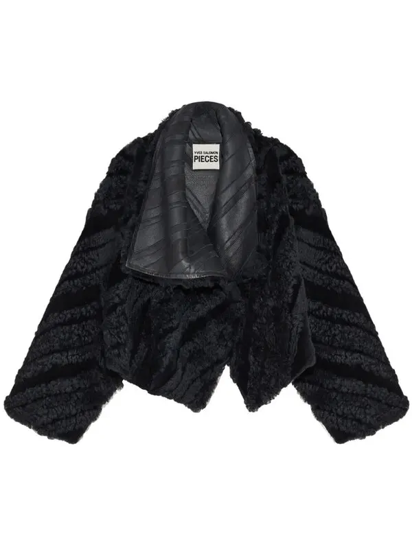 YVES SALOMON Cropped Draped Jacket