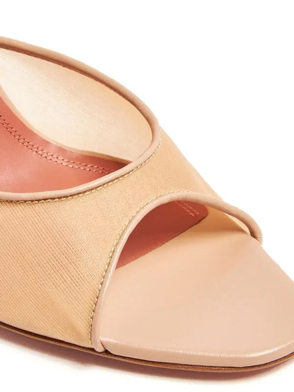 Amina Muaddi 95mm Alexa Mules - Neutrals