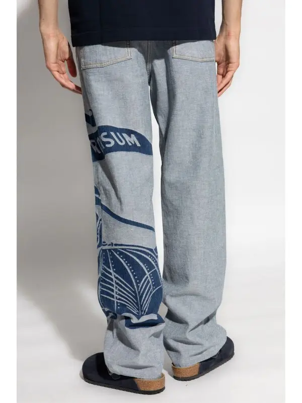 Burberry Equestrian Knight Motif Denim Jeans