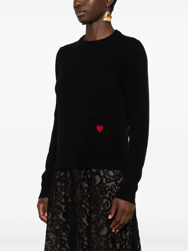 Moschino Heart-motif Sweater - Black