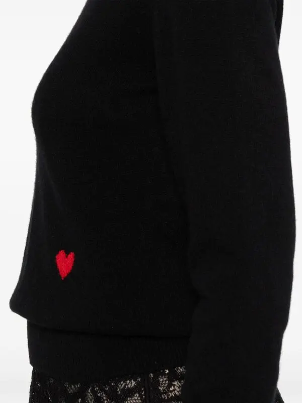Moschino Heart-motif Sweater - Black
