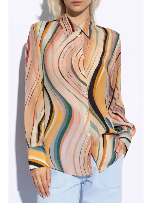 Paul Smith Swirl Print Shirt - Pink