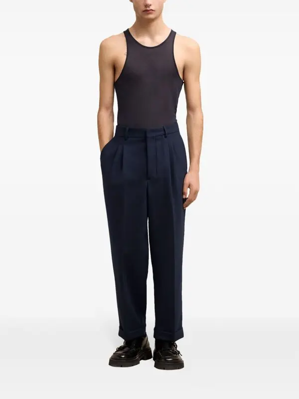AMI Paris Tapered-leg Trousers