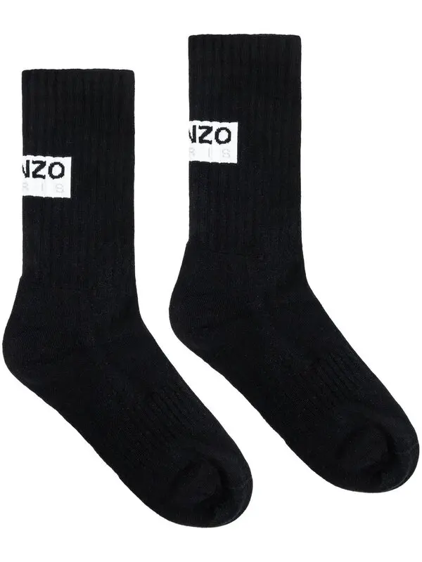Kenzo Logo-intarsia Socks