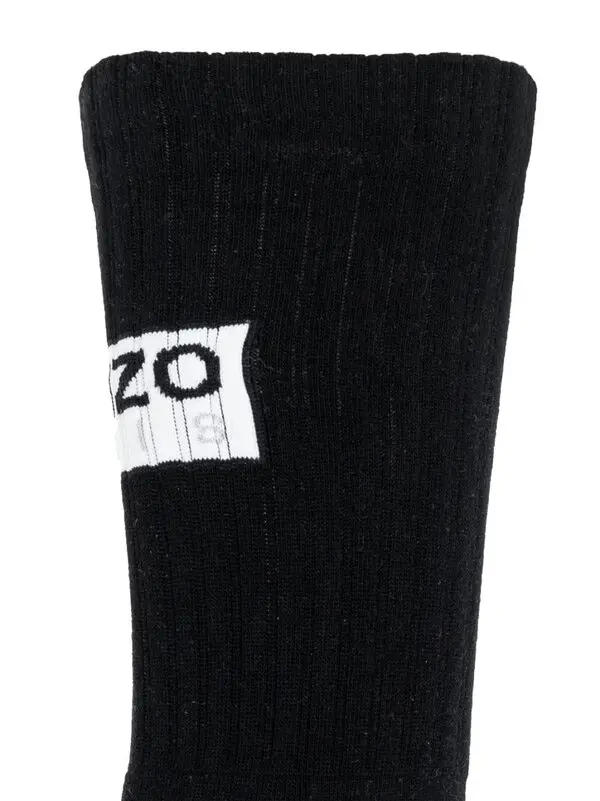 Kenzo Logo-intarsia Socks