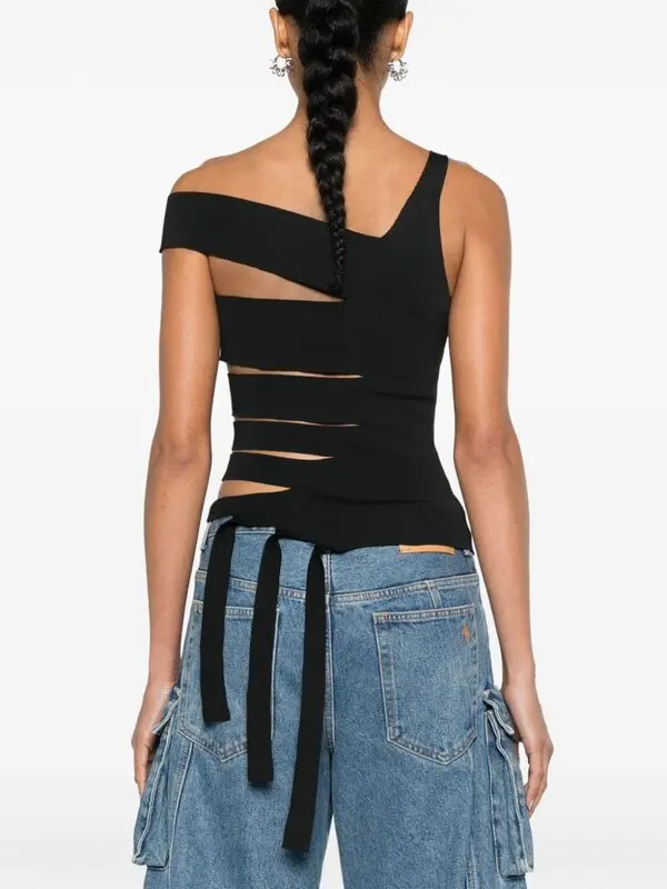 MUGLER Bandage Knitted Top