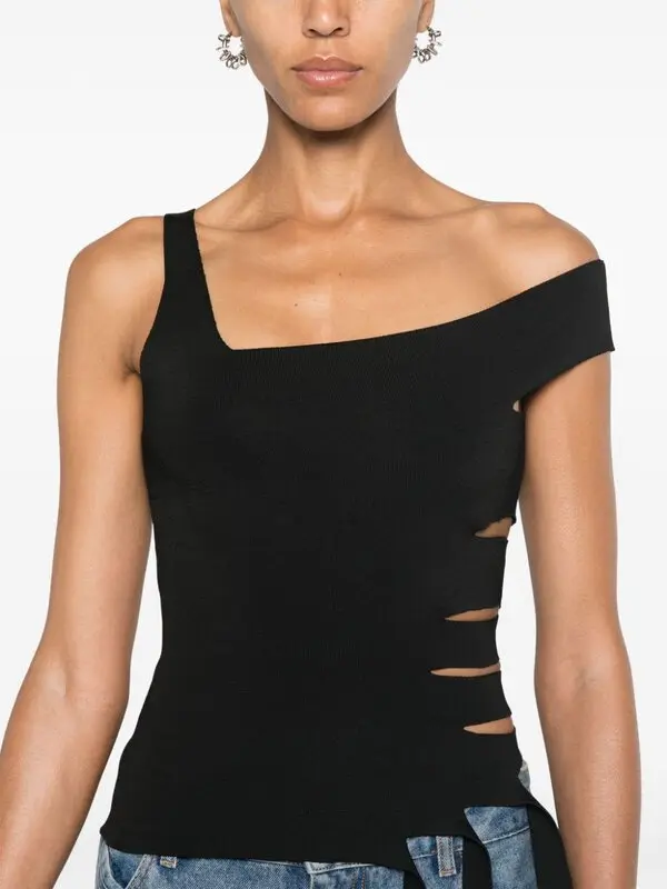 MUGLER Bandage Knitted Top