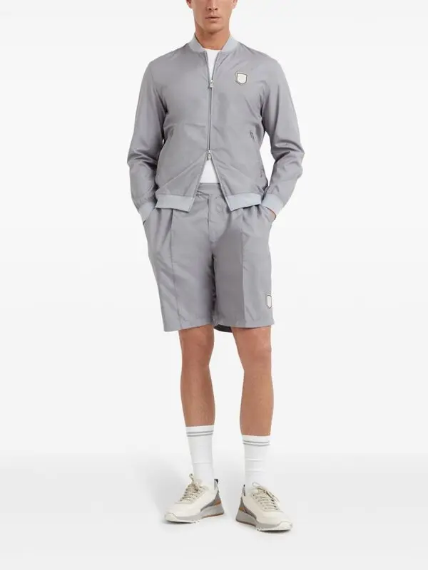 Brunello Cucinelli Logo Patch Bermuda Shorts