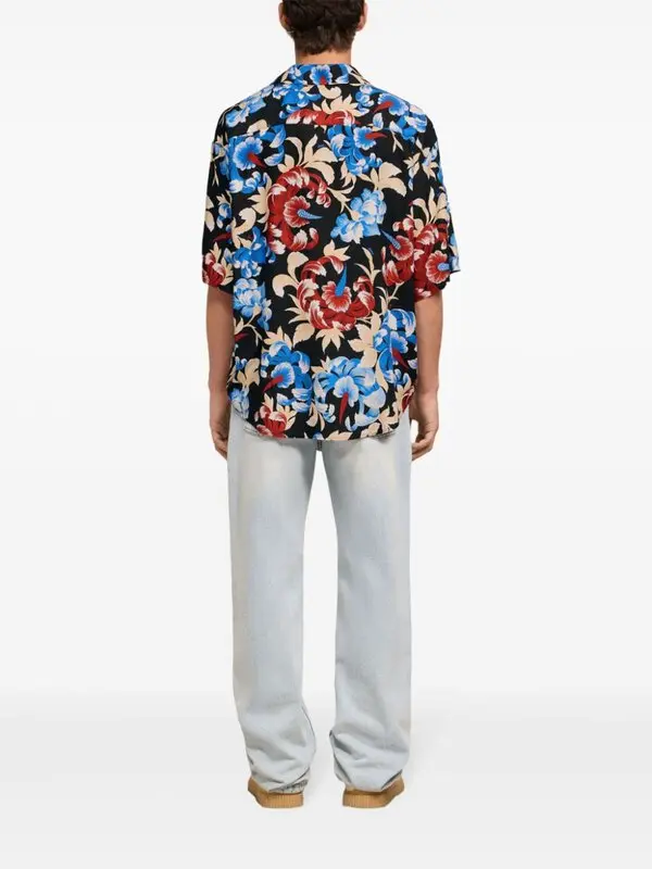 AMI Paris Short-sleeve Boxy Shirt