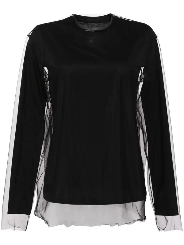 JNBY Tulle Long-sleeved T-shirt