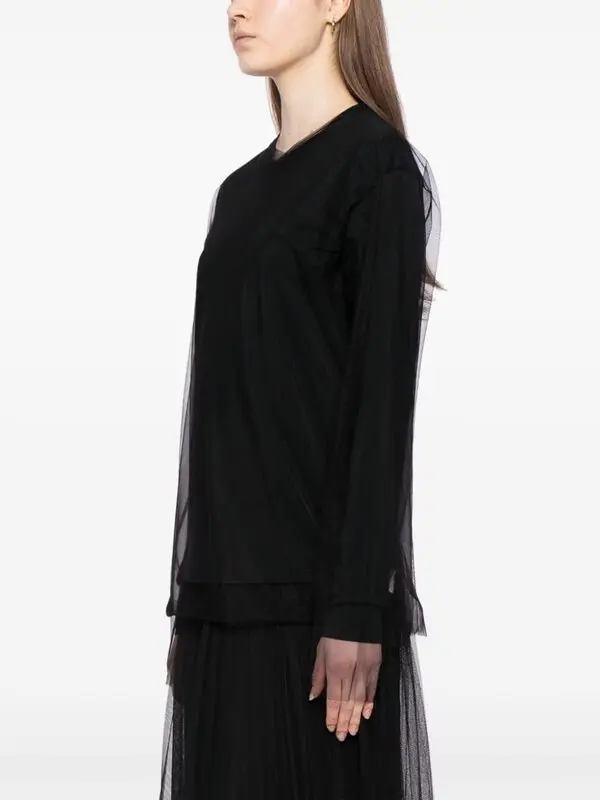 JNBY Tulle Long-sleeved T-shirt