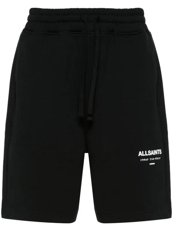 ALLSAINTS Undergound Cotton Track Shorts - Black