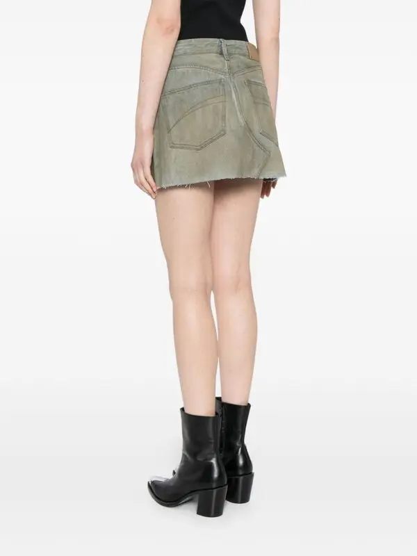 JNBY Washed Denim Mini Skirt