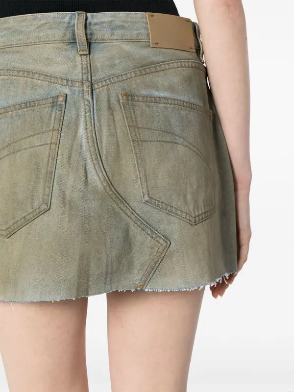JNBY Washed Denim Mini Skirt