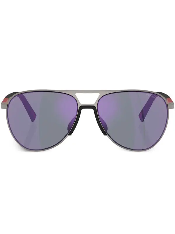 Prada Aviator Sunglasses - Silver