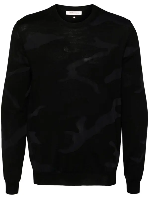 Valentino Garavani Crew-neck Jacquard Jumper