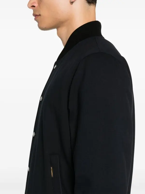 MOORER Padded Hooded Jacket - Blue
