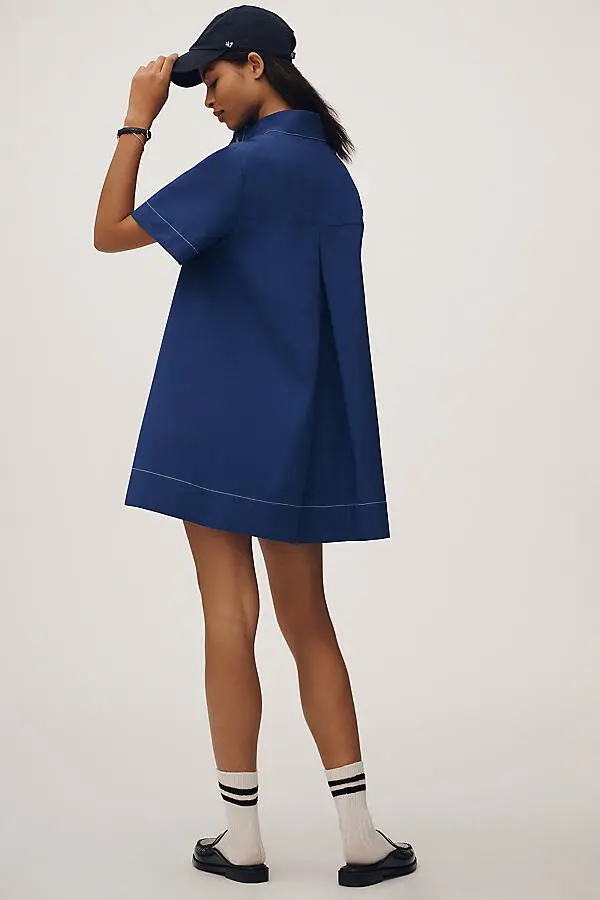 a line v neck floor length dress Modest Dark Navy Long A-line V-neck Sequins Lace Prom Dress