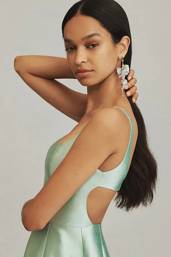 Mare Mare Scoop-Neck Cutout Midi Dress In Green - 44% Off | Editorialist