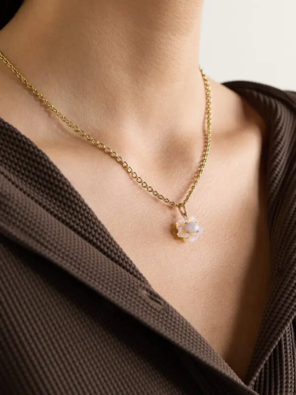 Irene Neuwirth Tropical Flower Opal Pendant
