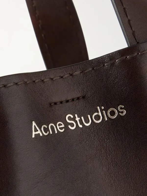 Acne Studios Musubi Knotted Leather Tote - Brown
