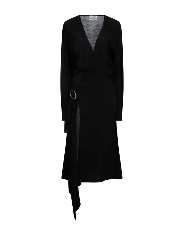 Attico Midi Dress Wool - Black