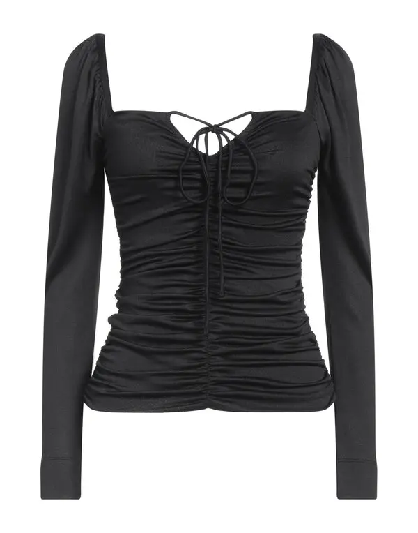 GANNI Draped Jersey Top