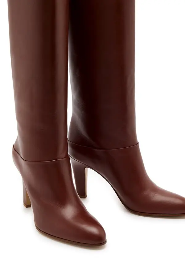 Chloé Eve 90 Leather Knee-high Boots
