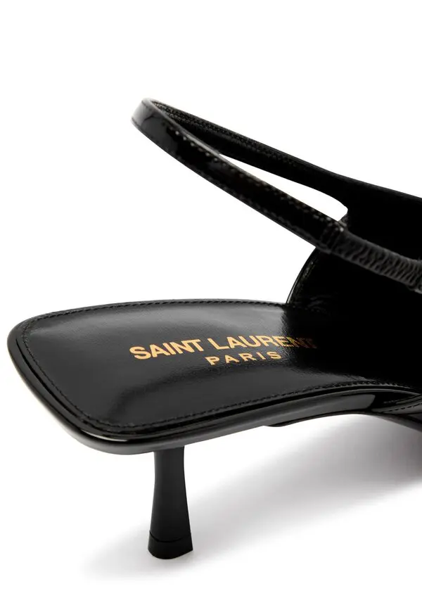 Saint Laurent Carine 55 Slingback Pumps - Black