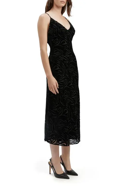 Bardot Paradiso Burnout Velvet Dress