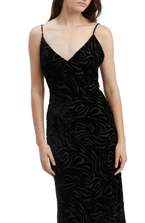 Bardot Paradiso Burnout Velvet Dress