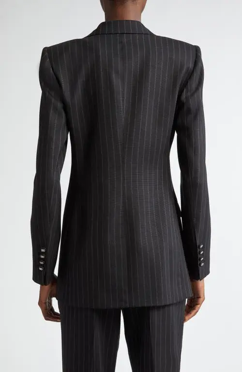 Dolce & Gabbana Pinstripe Virgin Wool Blend Jacket