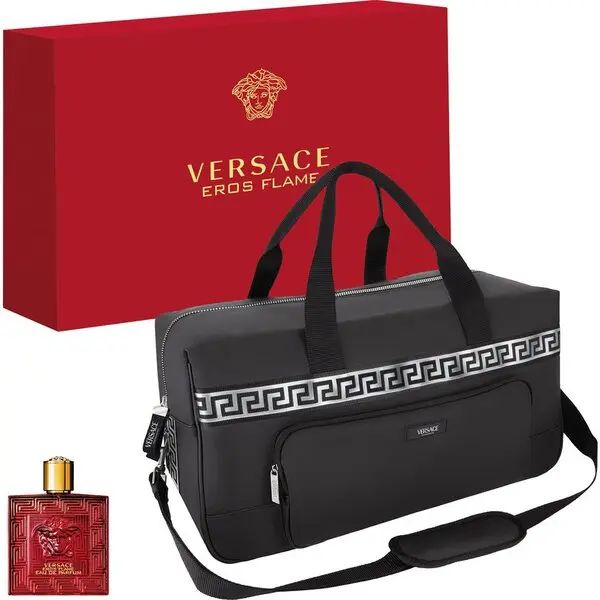 Versace Eros Flame Eau De Parfum & Cooler Bag $155 Value - No Color