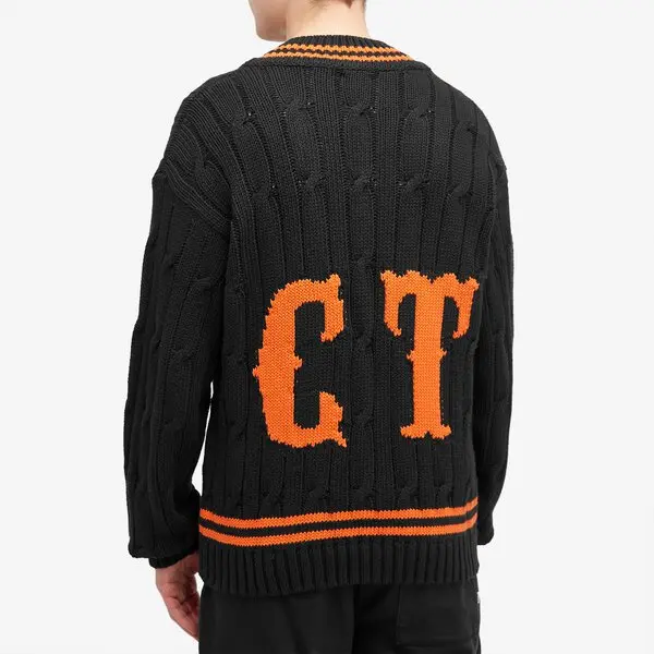 FUCT Letterman V-neck Knitted Jumper