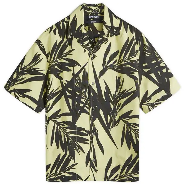 Jacquemus Jean Vacation Shirt - Black/yellow Foliage