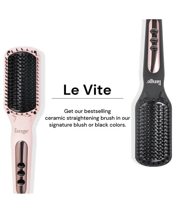 L'ANGE Le Vite Ceramic Straightening Brush - Blush