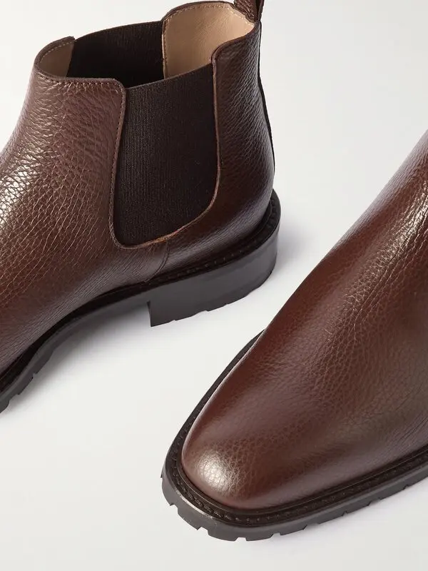 Manolo Blahnik Brompton Full-grain Leather Chelsea Boots - Brown