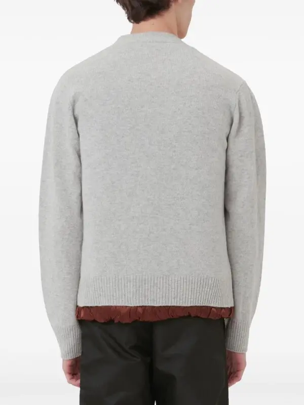 JW Anderson Satin-lined Cardigan - Grey